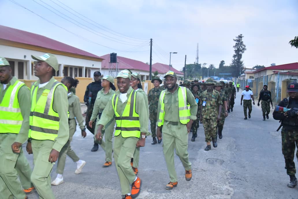 NAFRC | NAFRC Conducts First Route March Under AVM Mamman's Leadership