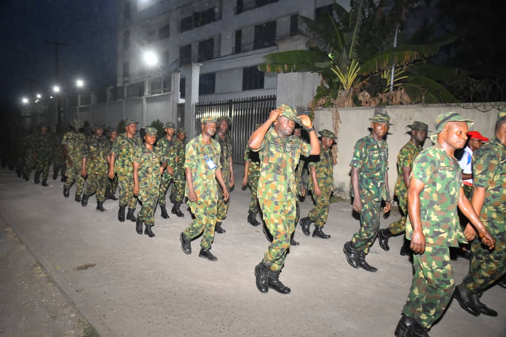 NAFRC | NAFRC Conducts First Route March Under AVM Mamman's Leadership